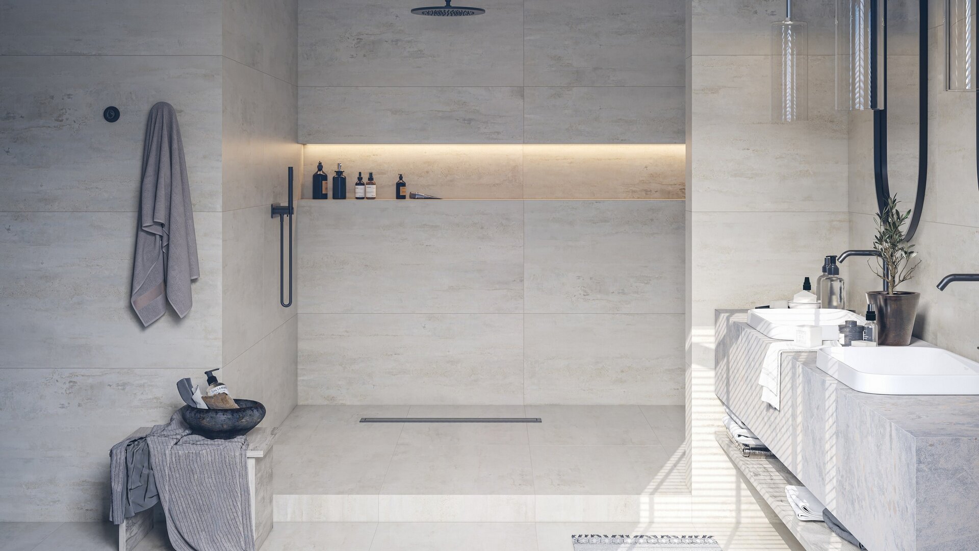 Керамогранит Kerranova Elevator Beige Matt. 60x120 K-2010/MR/600x1200 матовая морозостойкая