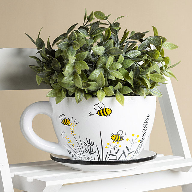 Керамическое кашпо Чашка Sunbory 22*17 см, Boltze, 2031767-2