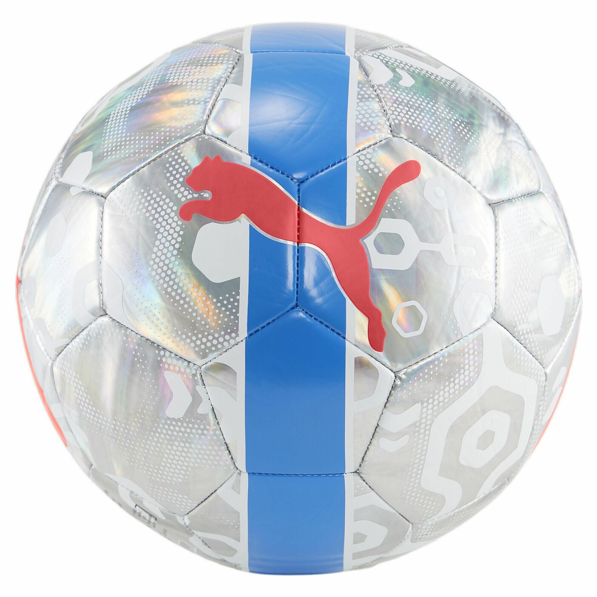 Мяч Puma Cup Ball серебристый, Decathlon, Цвет: Серебро / Синий / Красный, Размер: 3