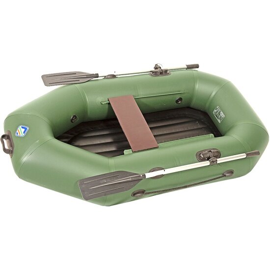 Лодка ПВХ Лоцман гребная Стандарт 200 ВНД, зелёный