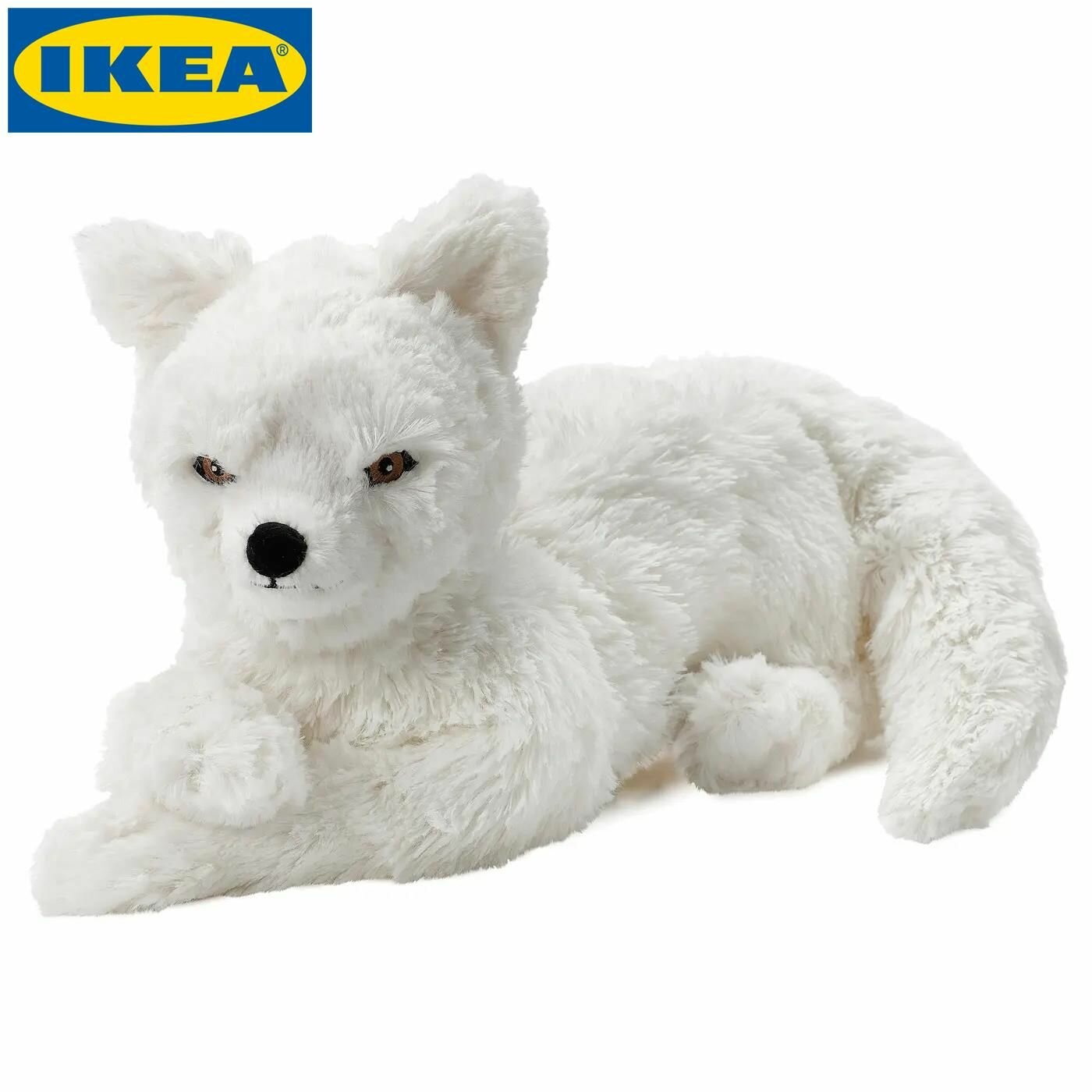 IKEA SKOGSDUVA - мягкая игрушка, белый, 60 см, песец