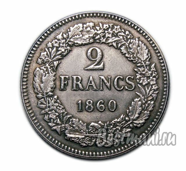 2 франка 1860 года монета Швейцарии сувенирная копия монеты, нумизматика, деньги для коллекции