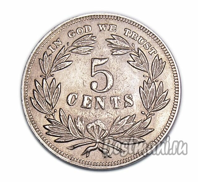 Пробные 5 центов 1866 США сувенирная копия редкой монеты монеты, нумизматика, деньги для коллекции