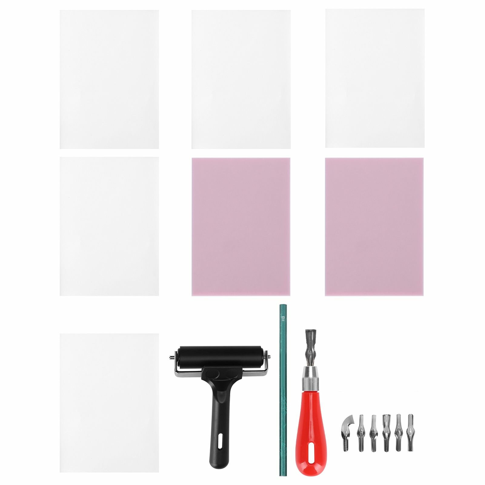 Набор для резьбы по резине для изготовления штампов с режущими инструментами, расходные материалы для художественного творчества и дизайна клише