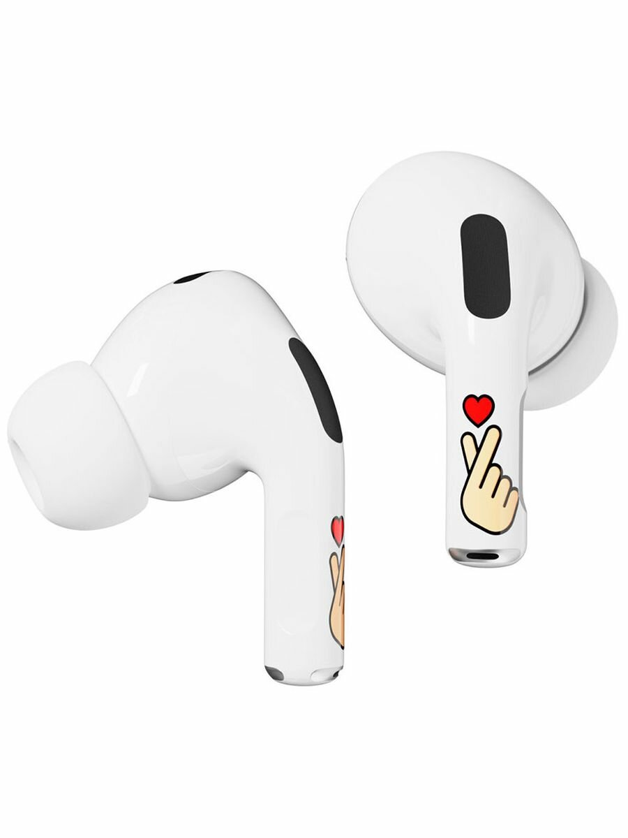 Комплект наклеек VLP Easy Art Heart Sign для Apple AirPods 4, 2 шт