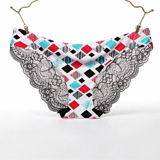 Женские кружевные трусики-бикини, хлопковая ластовица, низкая посадка, летние, сексуальные