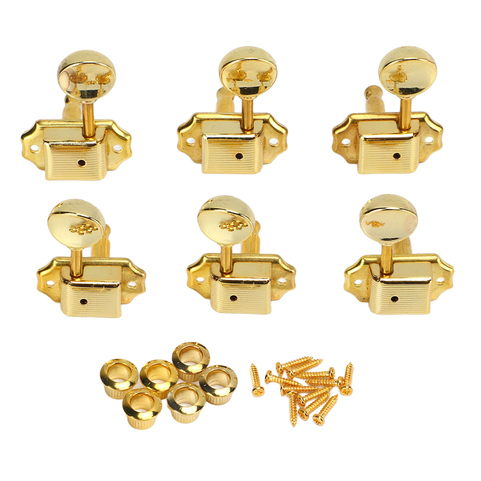 6Pcs Guitar String Tuning Peg Metal Tuner Key Machine Head Set Kit for Acoustic Electric Gold