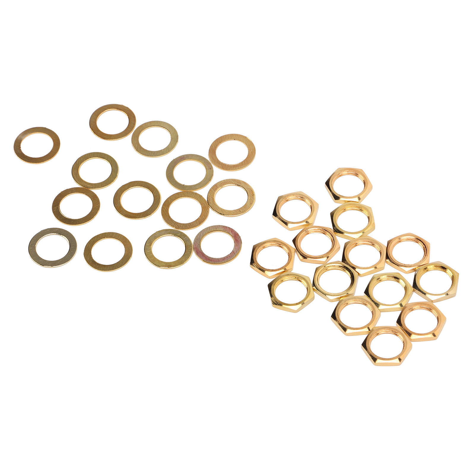 G3/8 Женские ниточные гайки металлическая стиральная набор набор для приборного варианта застежки для электрогитары Bassgold