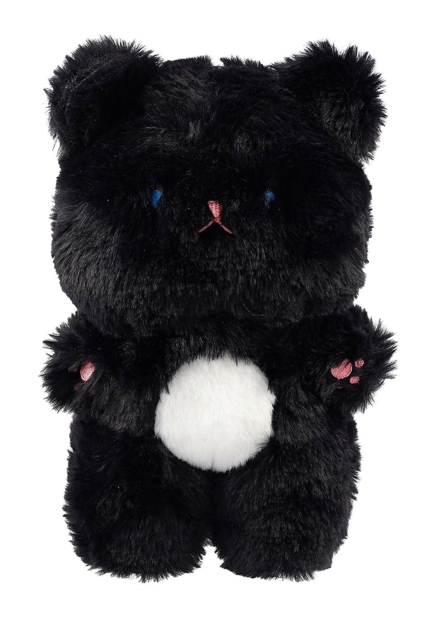 Мягкая игрушка Котик черный с белым брюшком (25см) (12-1253-202405-T26)