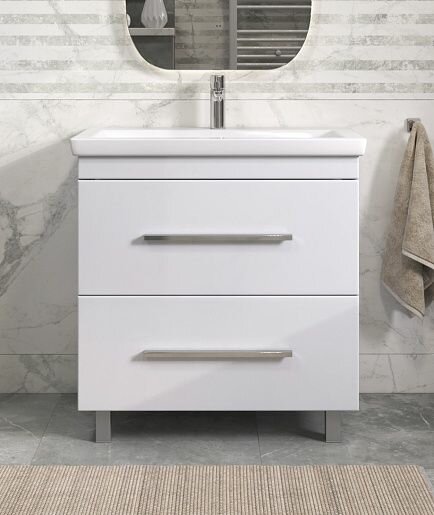 Тумба с раковиной Vigo Land 800-0-2 белая