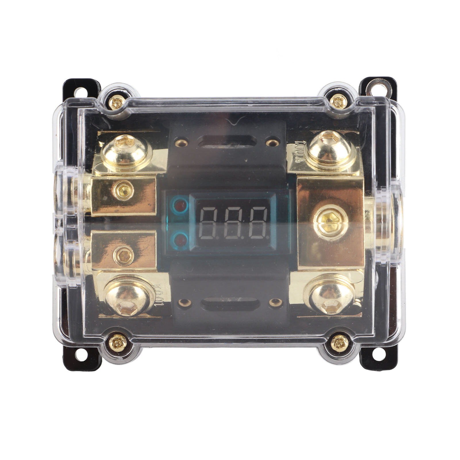 Универсальный автомобиль Auto Fuse Holder 100A LED Digital 1 на 2 Выход Audio усилитель держатель предохранителя предохранителя