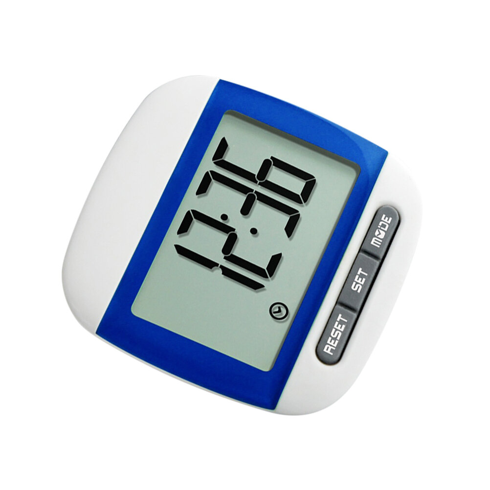 Цифровой шагомер для ходьбы, счетчик шагов с клипсой, большой дисплей для мужчин, женщин, пожилых детей