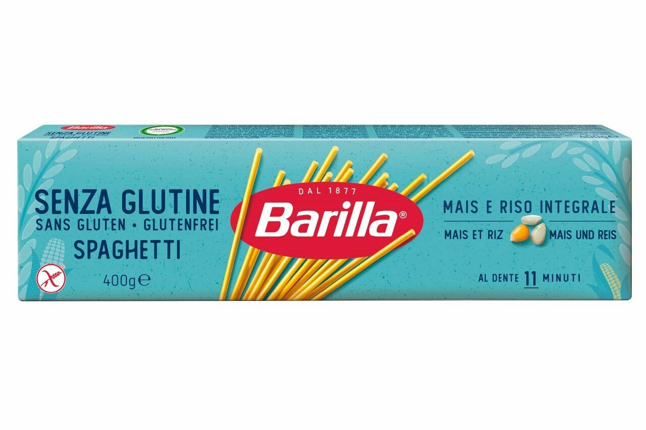 Макароны спагетти Barilla Spaghetti из кукурузы и риса без глютена, 400г