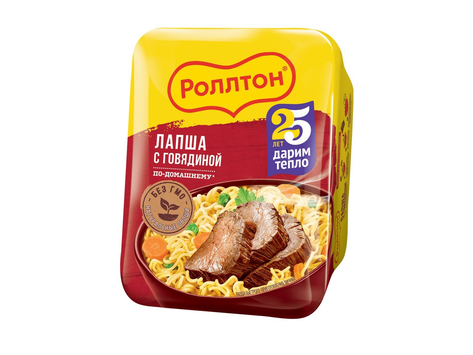 Лапша быстрого приготовления Роллтон Говядина по-домашнему, 90г