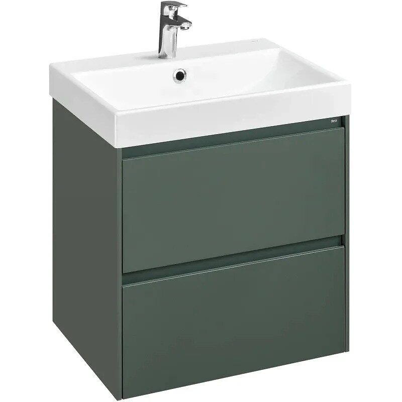 Тумба с раковиной Roca Ona 60 зеленая матовая