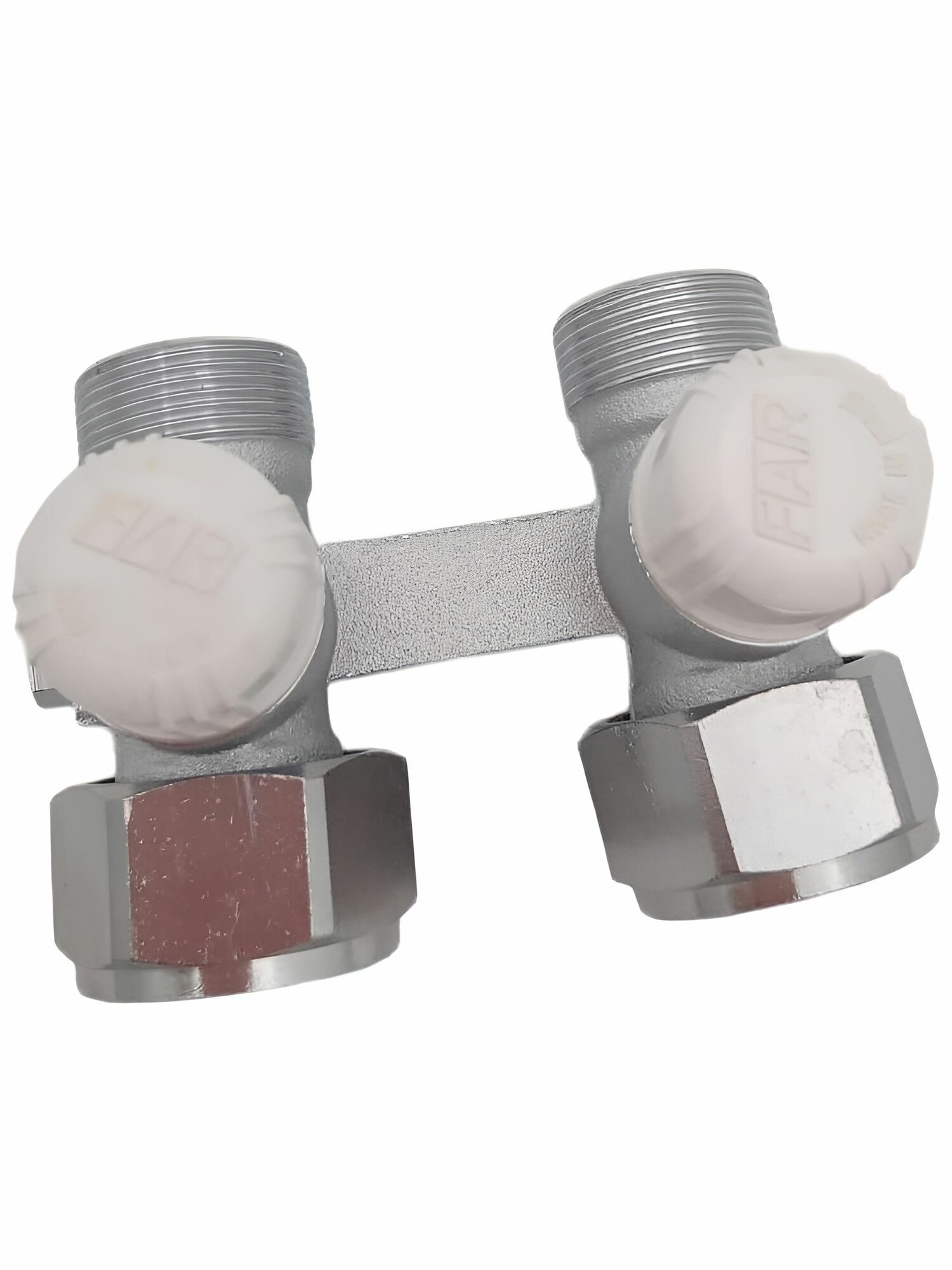 Узел нижнего подключения прямой с регулируемым байпасом для стальн. панельных радиаторов