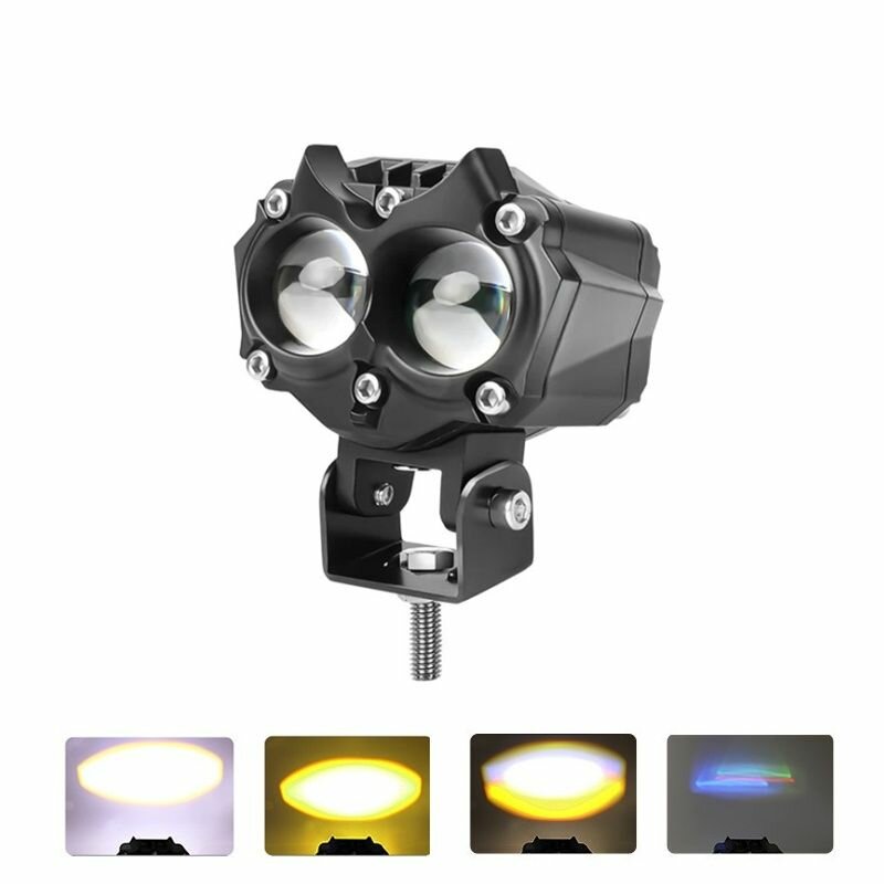 Фары мото LED 10-80V 20Вт (свет+стробоскоп+RGB) в виде совы для мотоцикла/авто
