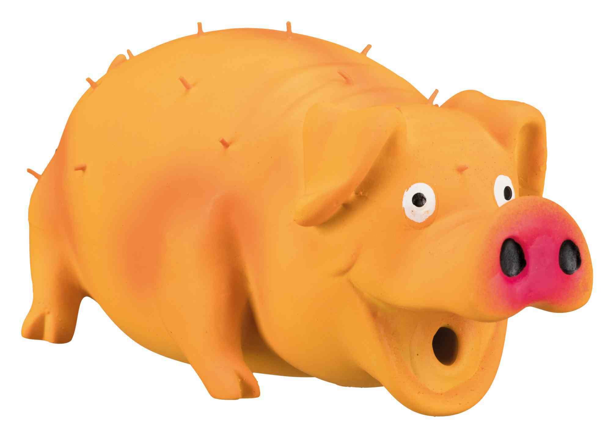 Игрушка "Свинья со щетиной", 21 см, латекс, Trixie