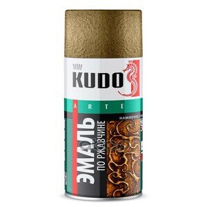 Эмаль по ржавчине молотковая чёрно-бронзовая Kudo арт. ku-3009