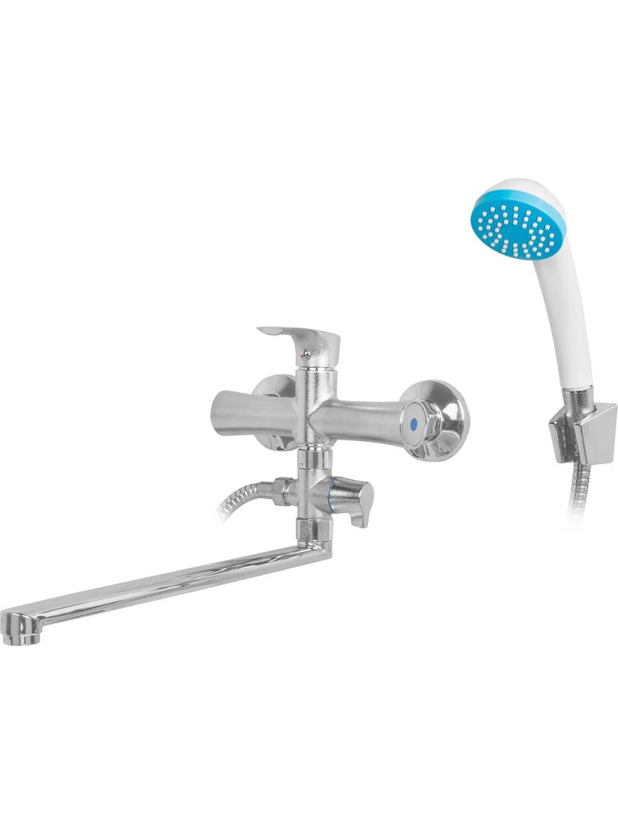 Смеситель для ванны ECONOCE серия 580 (EC0583) с душевой лейкой и шлангом, поворотным изливом и аэратором