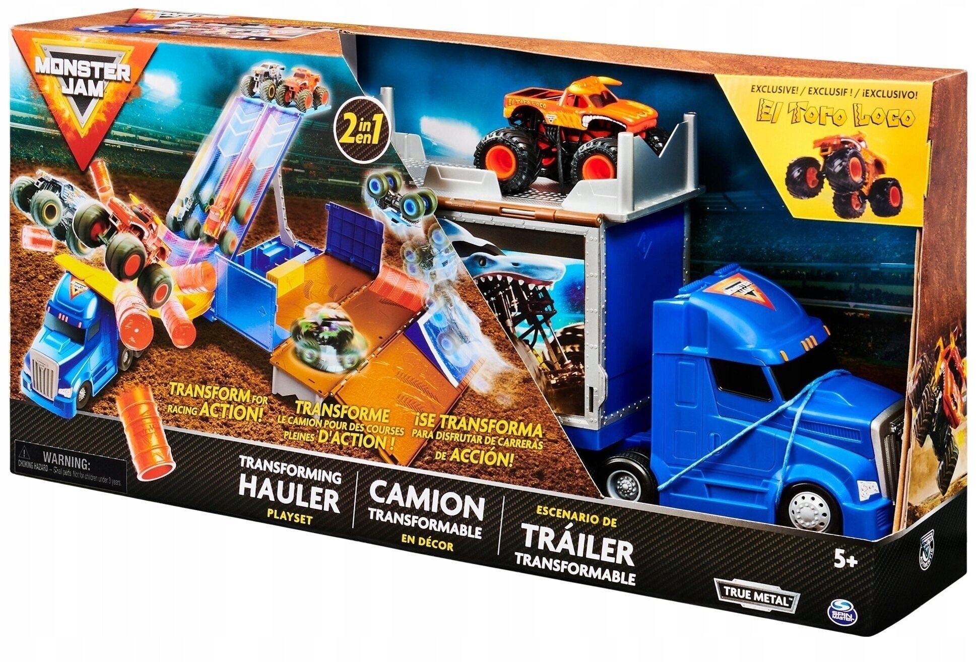 Автовоз Monster Jam Автовоз 6058258, 21 см, синий
