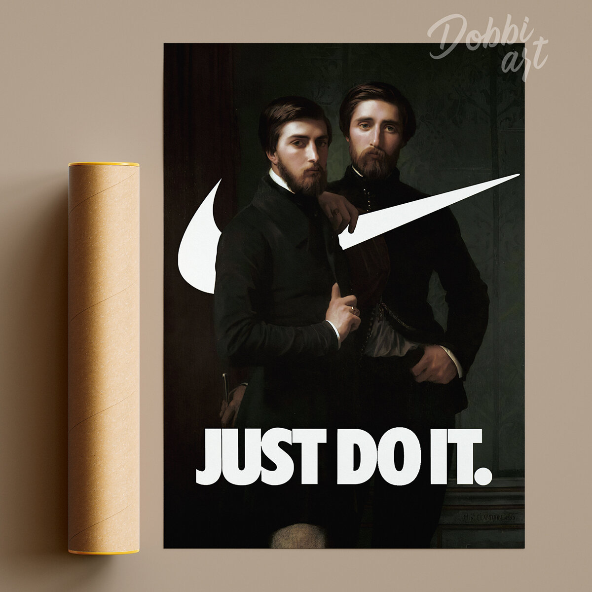 Постер Мотивация 30х40 см минимализм/ Мотивационный постер/ Надпись Just do it/ Подарок мужчине/ современный постер/ Постер для интерьера/ Декор на стену/ Постер для дома, офиса/ Картина для интерьера