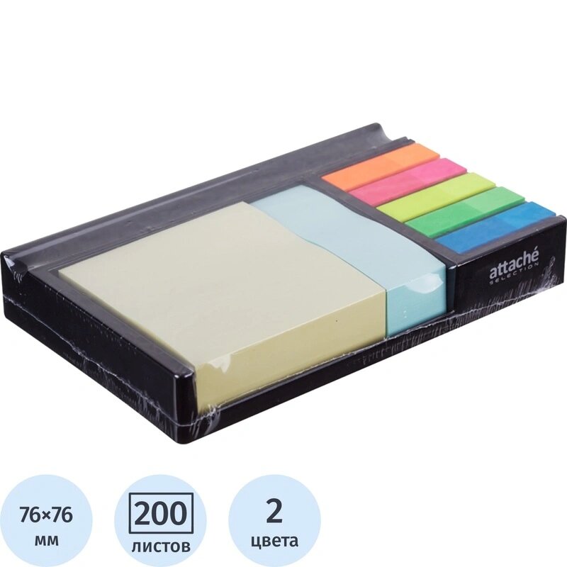 Набор Блок-кубик Attache Selection кл. кр.76х76 + 76х25 + заклад. плас.12х45