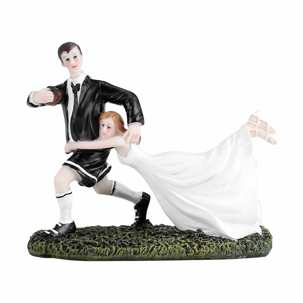 Топпер для свадебного торта, романтическая танцующая пара, фигурка невесты, украшение, уникальный свадебный подарок для молодоженов, индивидуальный домашний декор