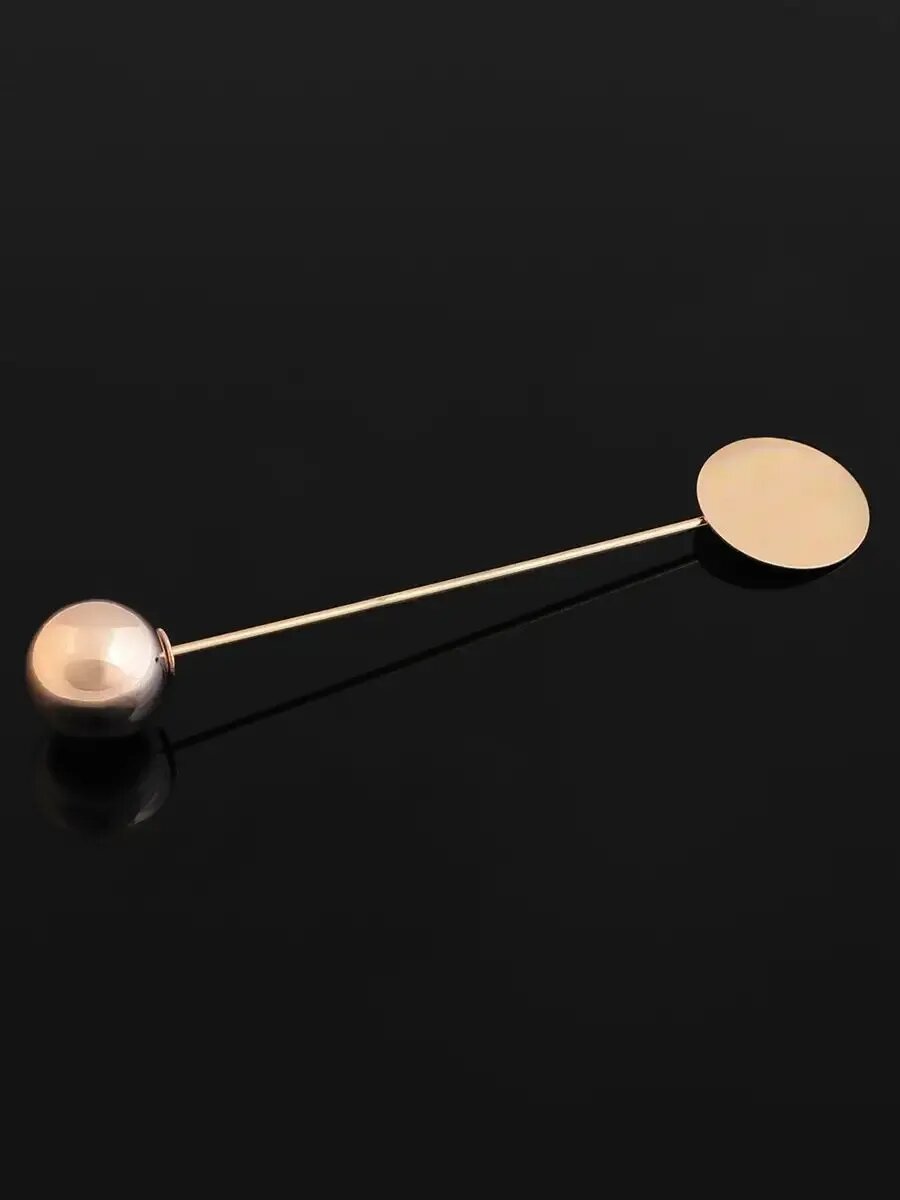 Основа "Брошь-игла" с шариком d 1,2 см (набор 5шт)