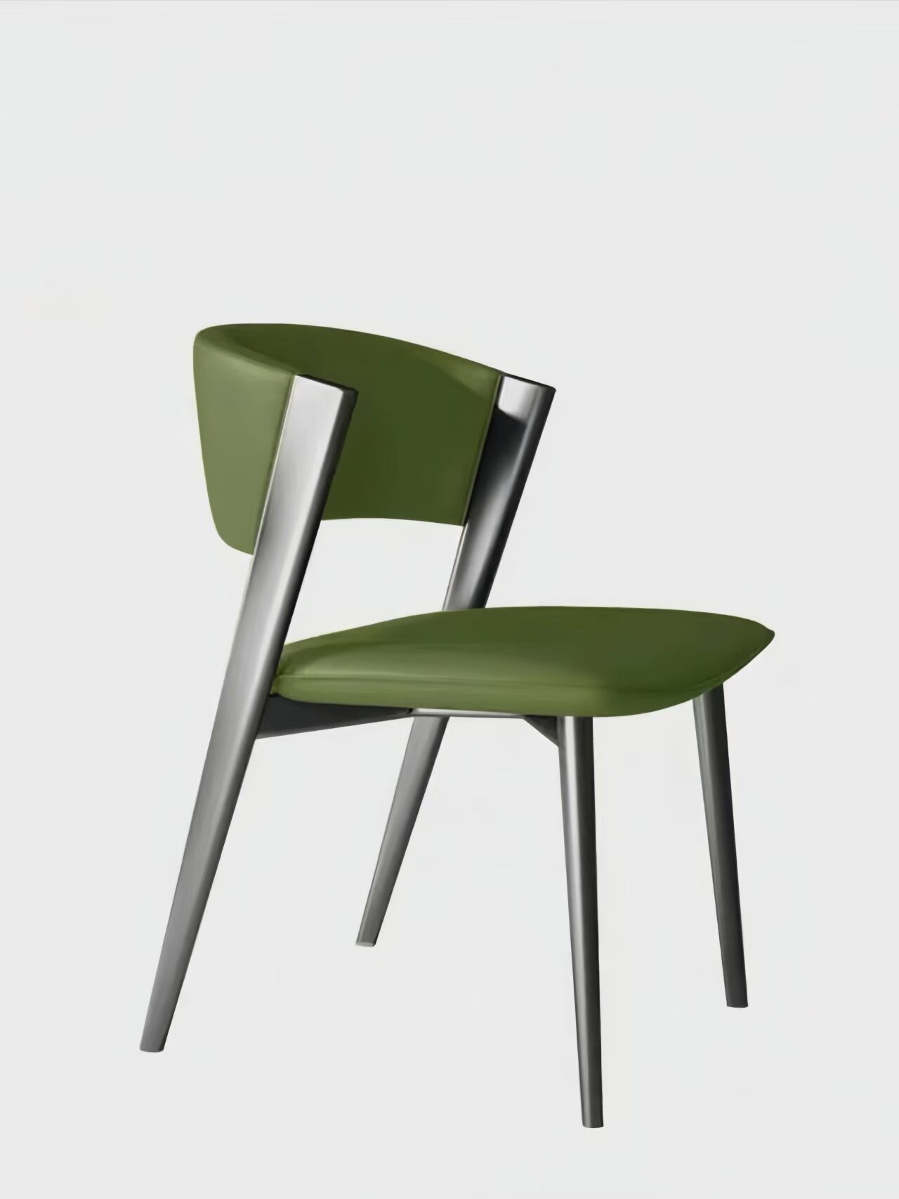 Стул с полукруглой спинкой,44*50*80 СМ, простой и современный, губка высокой плотности