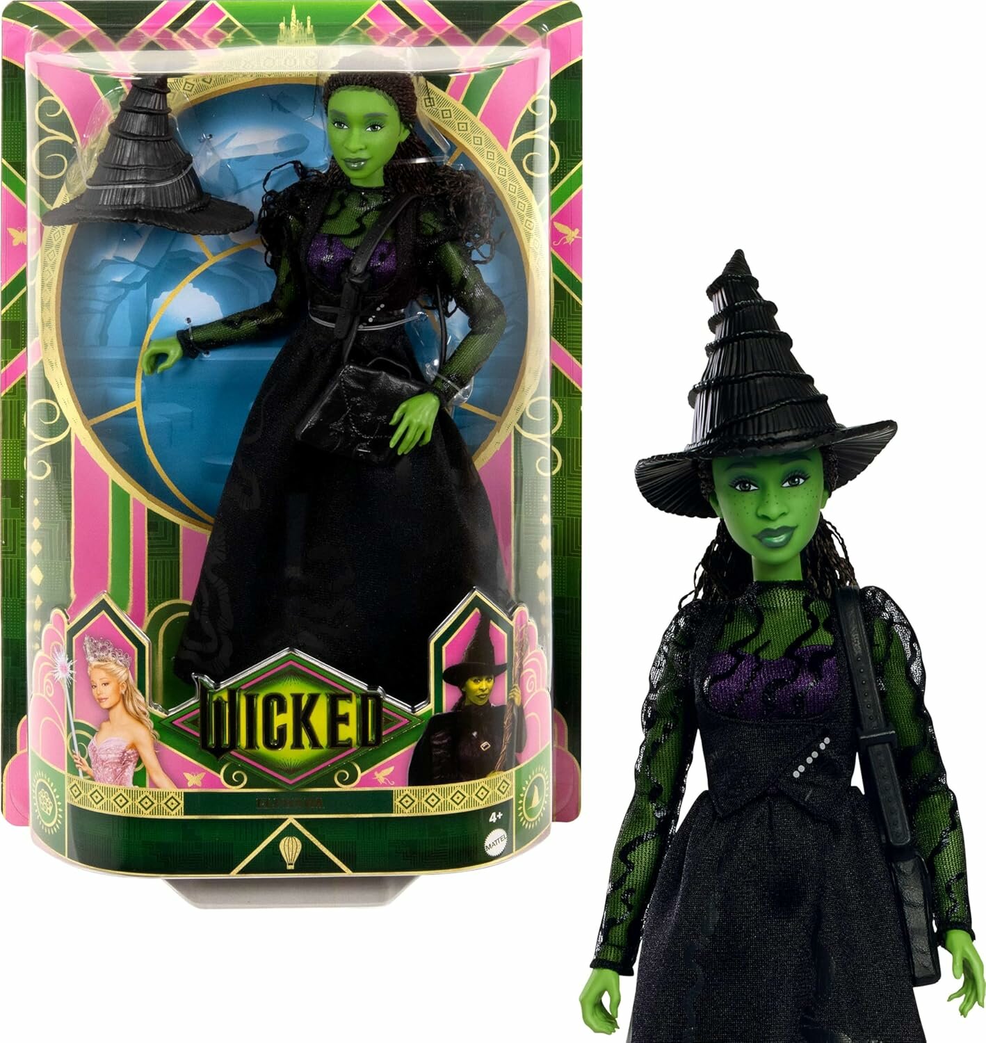 Кукла Mattel Universal Wicked Elphaba Fashion Doll, Эльфаба зеленая ведьма из фильма