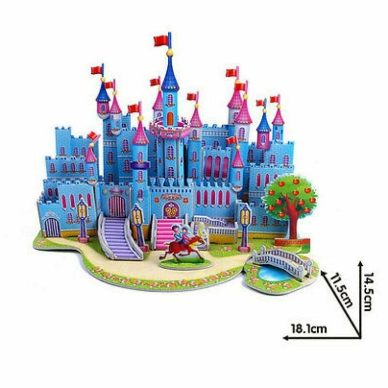Diy 3d paper puzzle for kids интерактивная образовательная строительная игрушка и рукоделие