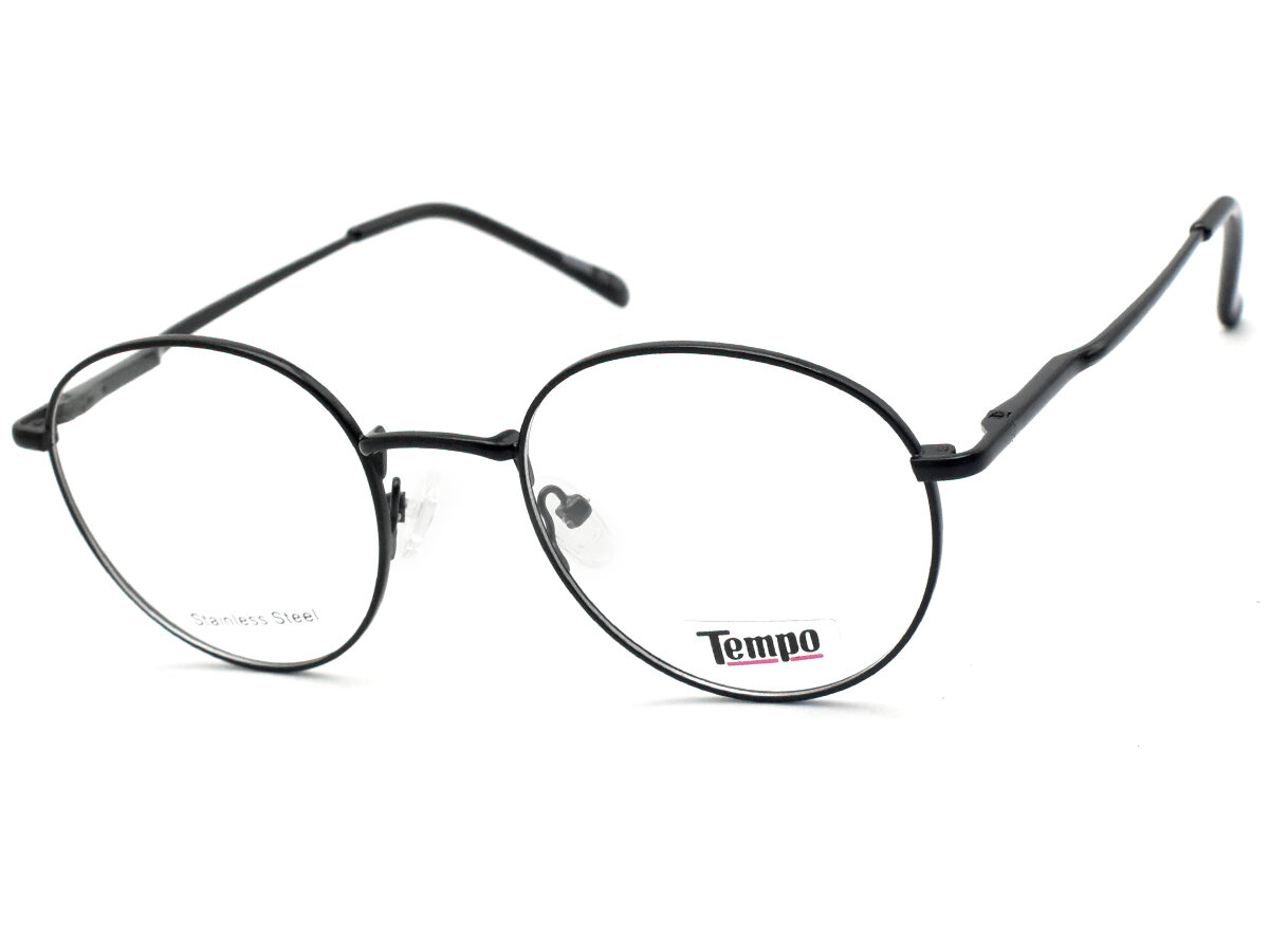 Оправа для очков Tempo 2442B 01A пол Женский форма оправы Круглая цвет оправы Чёрный