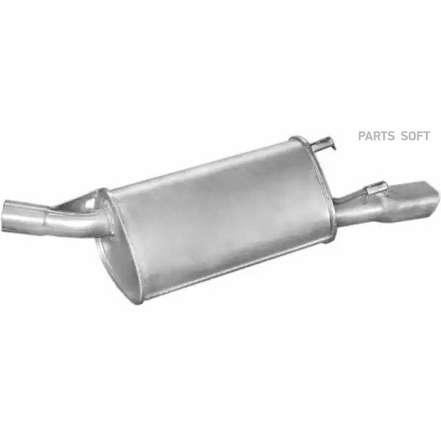 Глушитель задняя часть от официального дистрибьютора, POLMOSTROW, артикул 17136