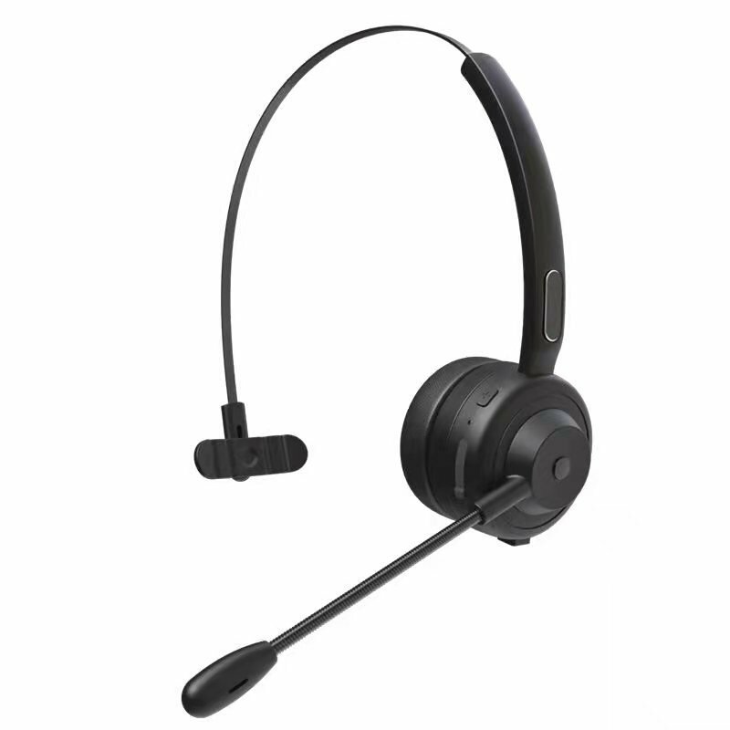 Наголовная Bluetooth-гарнитура для работы в службе поддержки клиентов, мобильных телефонов, ноутбуков, голосовых звонков, велопоездок, стриминга, обучения и онлайн-уроков.