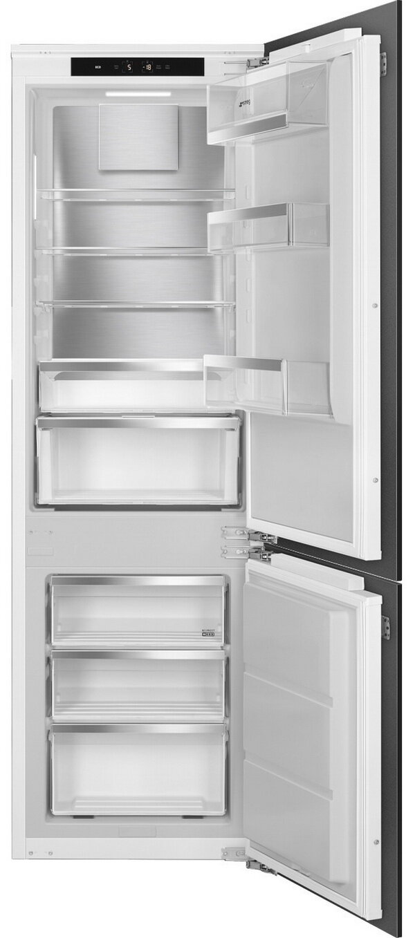 Встраиваемый двухкамерный холодильник Smeg C9174DN2D1