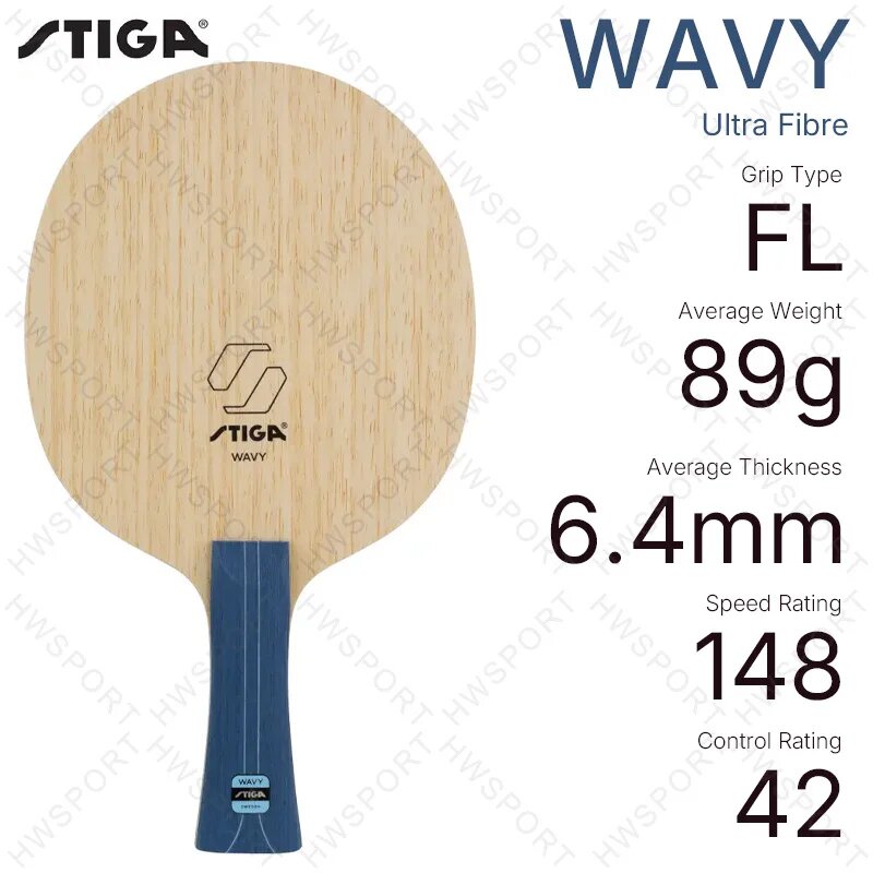 STIGA WAVY FL, 89г, 6.4мм, Speed 148, Control 42