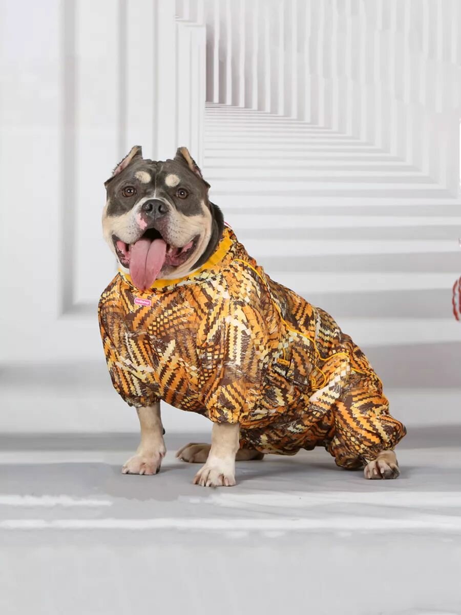 Утепленный комбинезон для американских булли и английских бульдогов (девочки)