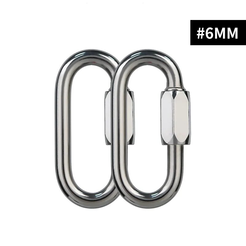 XINDA Карабины Plum Lock из нержавеющей стали 6mm2pcs