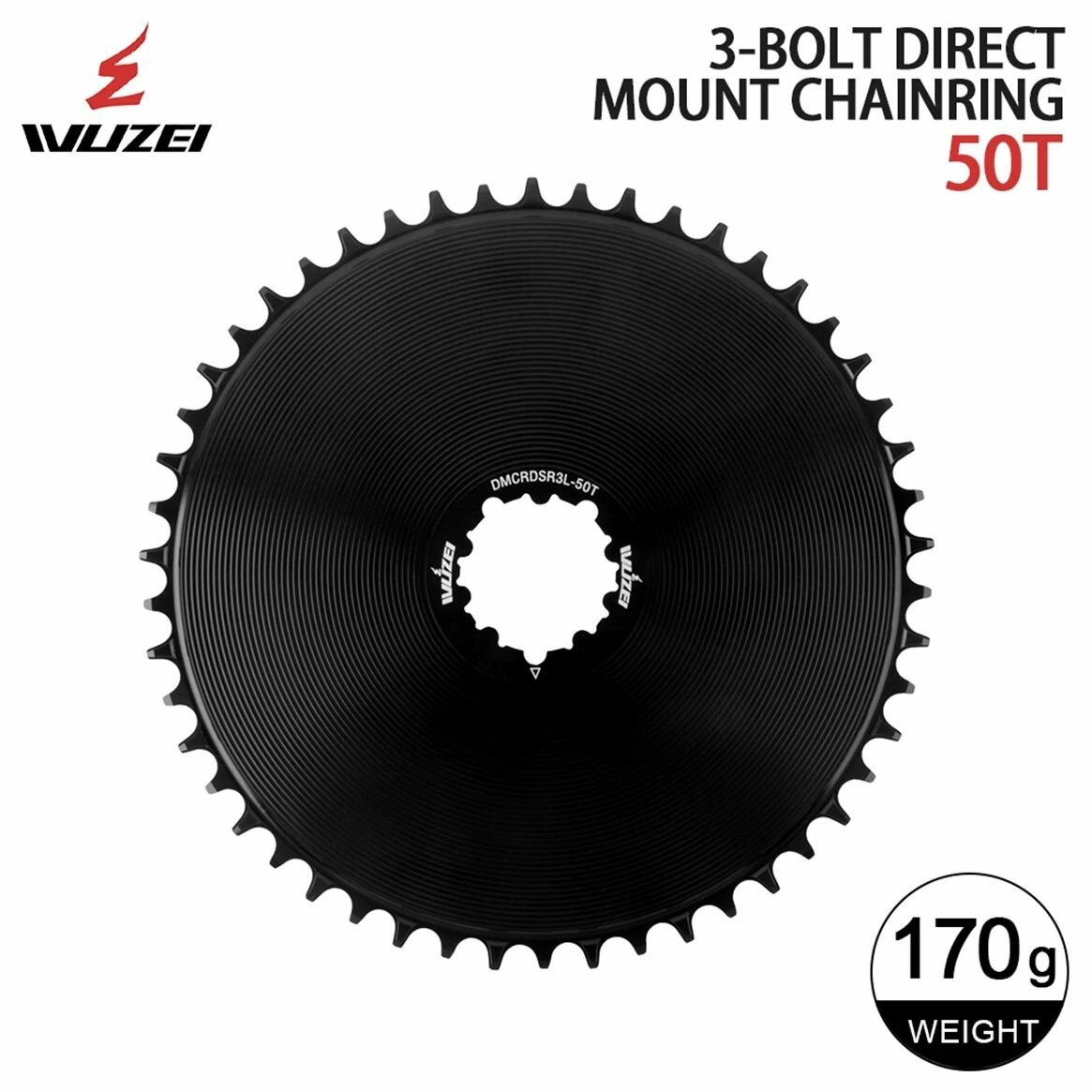 Звездочка WUZEI 4,2 мм со смещением для шоссейного гравийного велосипеда, узкая, широкая, AERO, 40-58 зуб. для шатуна SRAM с 3 болтами и прямым креплением 8/9/10/11/12S