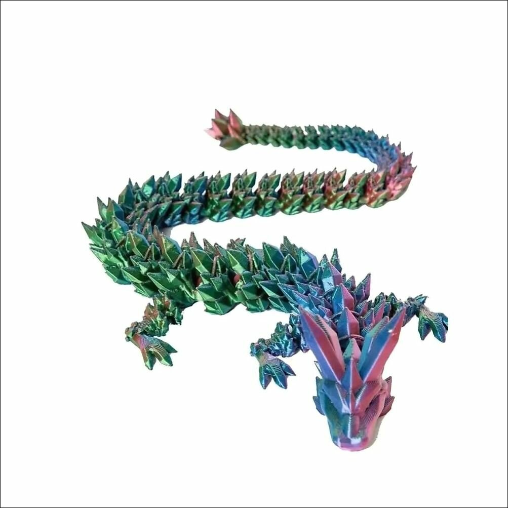 Кристаллический дракон 30cm 3d Пурпурный，3D-печатный набор «Кристаллическое яйцо дракона»