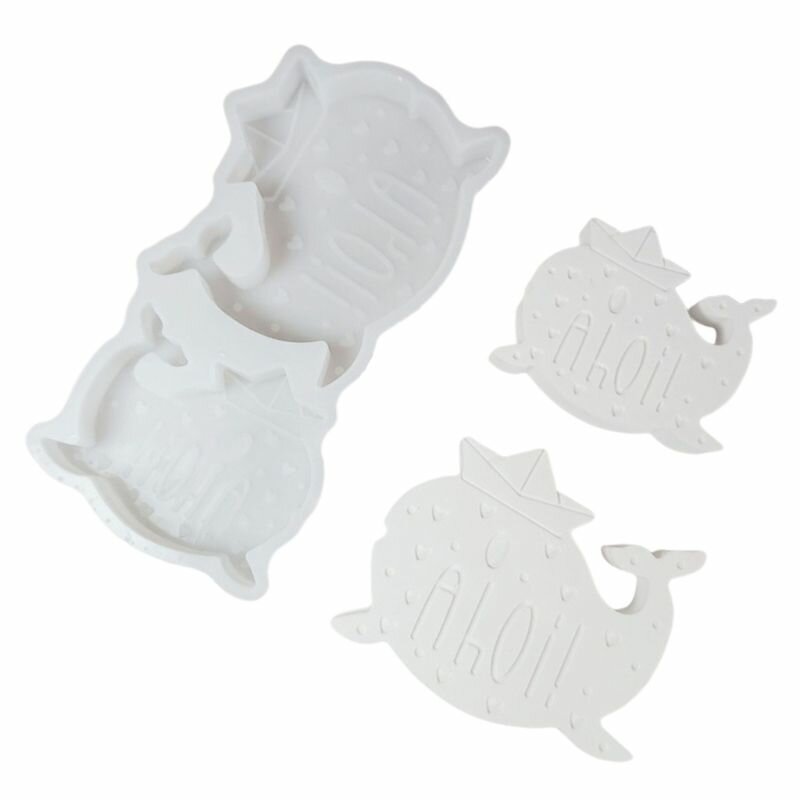 Форма для украшения кита бумажным корабликом