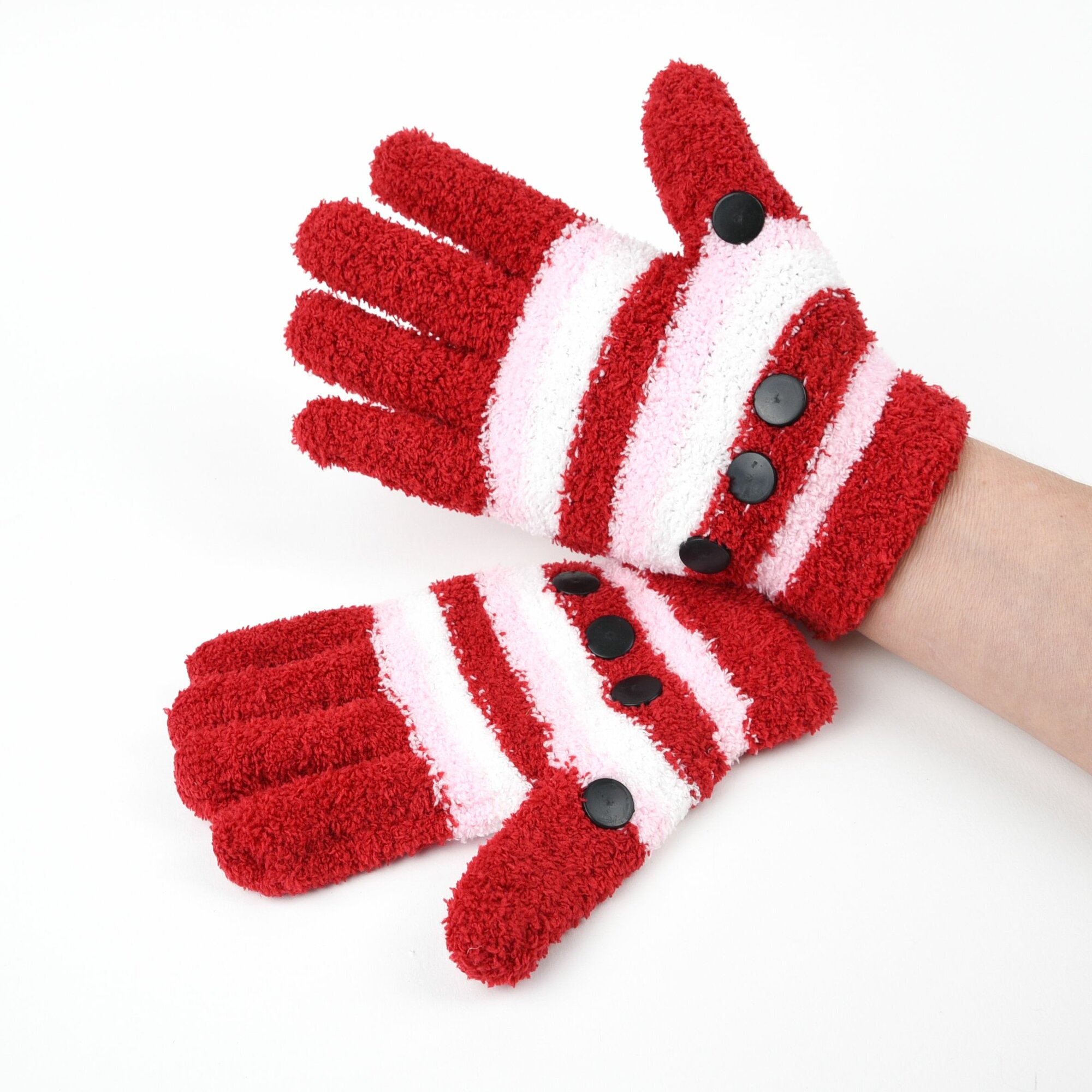 Турмалиновые перчатки, перчатки с турмалином красные (1 пара)