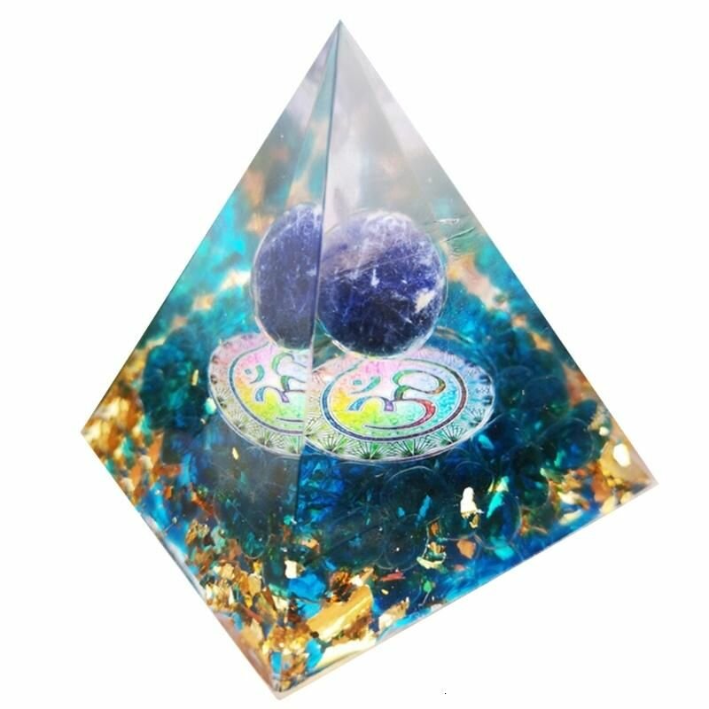 Украшение из Хрустального Гравия Пирамиды-3D Стекло