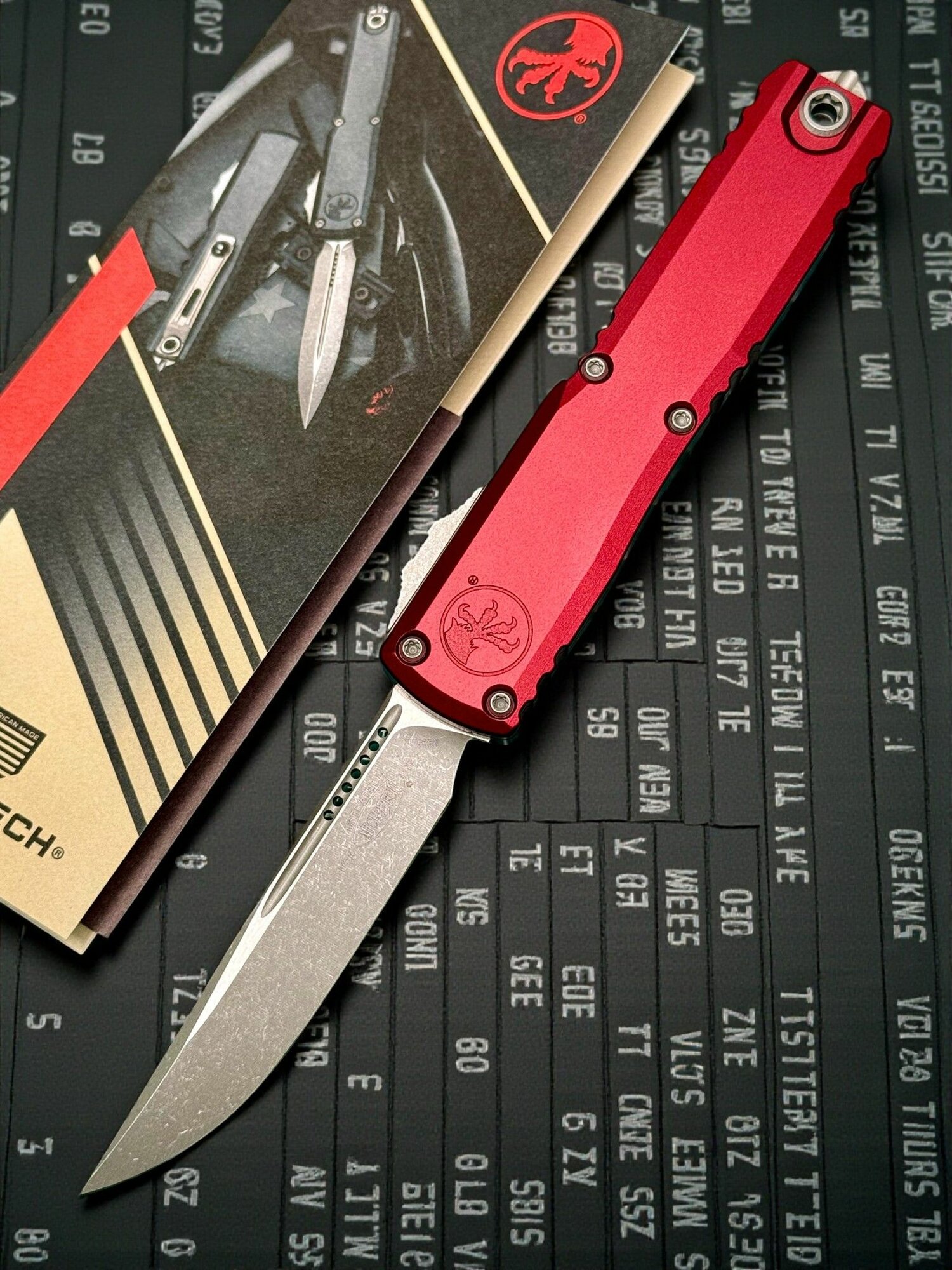 Нож складной MicroTech MCT1121410APMR Ultratech Gen IV, Apocalyptic Blade, Merlot Handle