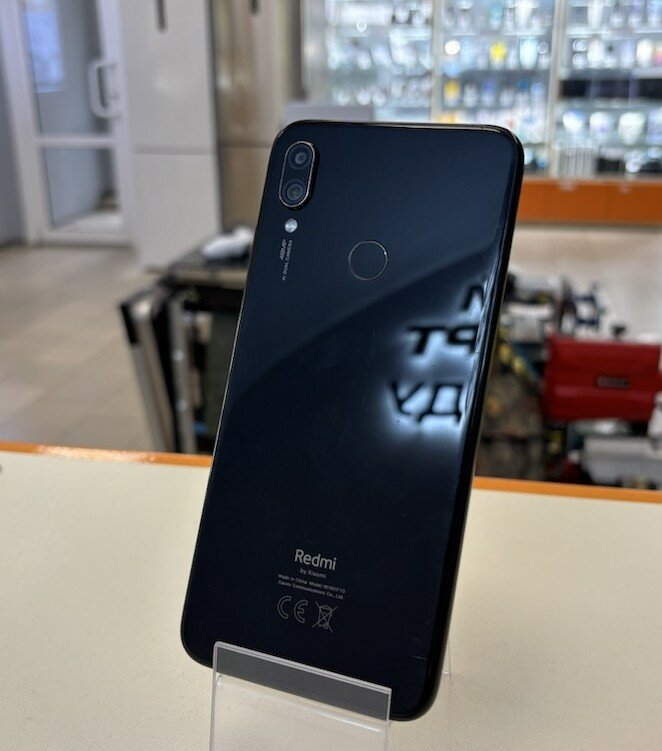 Смартфон Xiaomi Redmi Note 7 4/64 Gb, Snapdragon 660, черный,Б/У,Уценка