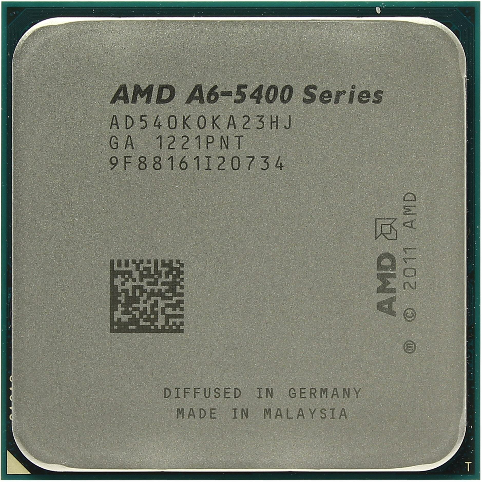 Процессор CPU AMD A6-5400K (AD540KO) 3.6 GHz/2core/SVGA RADEON HD 7540D/ 1 Mb/65W/5 GT/s Socket FM2