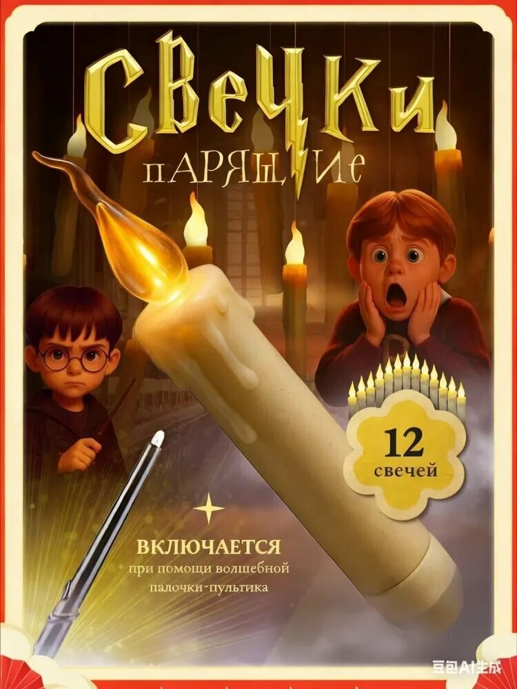 Свеча "无香气", 17 см, 12 шт