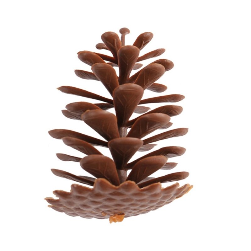 100 штук Ручные рождественские украшения из сосновых шишек для дерева, - сосна высотой 6 см