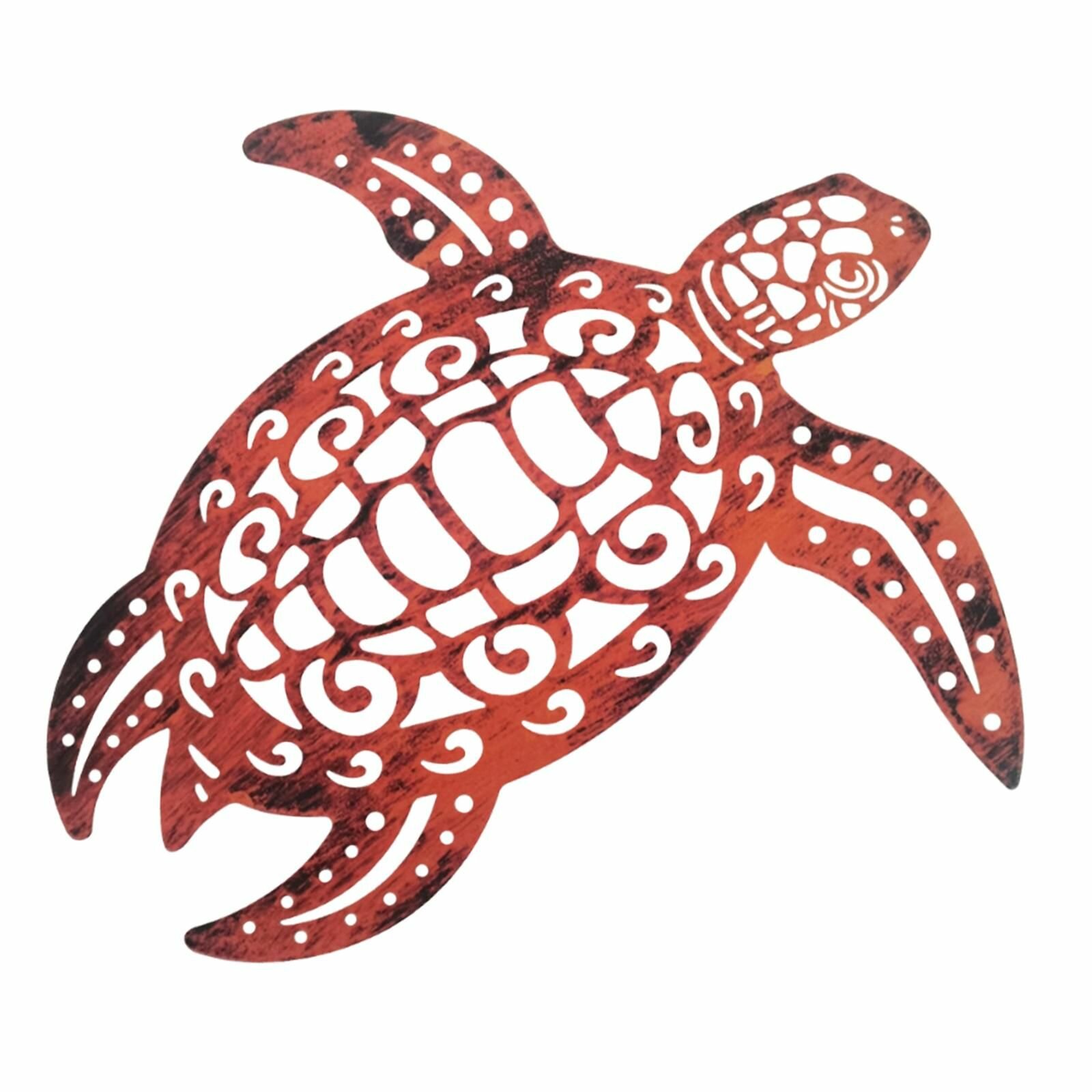 Металлическое украшение для дома в виде морской черепахи, настенное, 29.5 см, для сада и дома